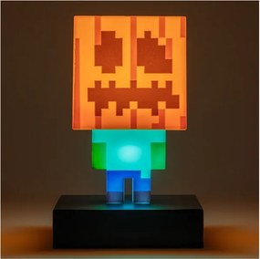 Lampička Paladone Icon Light Minecraft - Pumpkin Creeper Vícebarevná