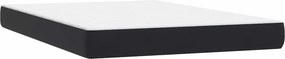 Box spring postel s matrací černá 160x210 cm samet 3316313