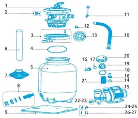 Čerpadlo filtrace ProStar Profi 8