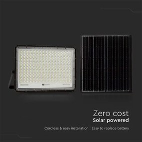 LED Venkovní solární reflektor LED/30W/3,2V 6400K černá + DO