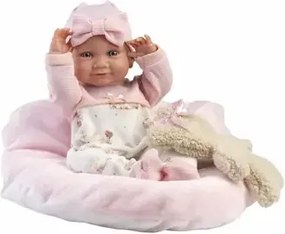 Llorens 73808 NEW BORN HOLČIČKA - realistická panenka miminko s celovi