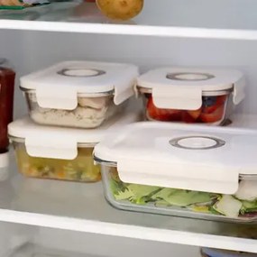 Compactor ASPIFRESH S / Skleněná vakuová dóza na potraviny / 525 ml /