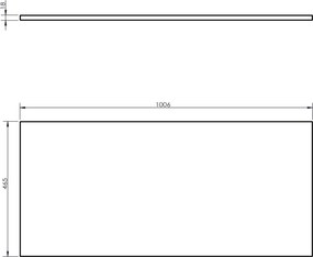 Mexen Orio, koupelnová skříňka 100 cm s horní částí, 1 zásuvka, bílá lesklá, 91A10-10023-1-BFC00