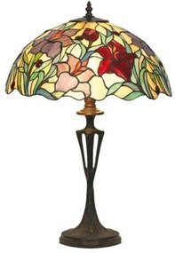 Stolní lampa Athina ve stylu Tiffany
