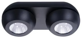 LED bodové světlo Ojos 2 černé