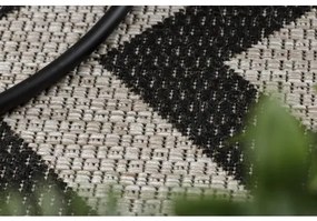 koberec SIZAL FLOORLUX 20340 stříbrný / Černá CIKCAK velikost 140x200 cm | krásné koberce cz