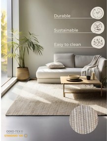 Oboustranný/ručně tkaný koberec s příměsí juty ve světle přírodní barvě 60x90 cm Handloom – Hanse Home
