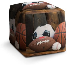 Sablio Taburet Cube Sportovní míče: 40x40x40 cm