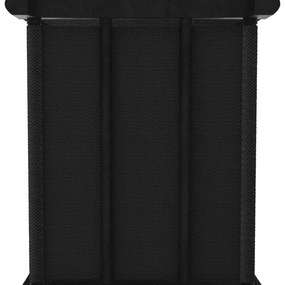 Výstavní police s boxy - 9 přihrádek - černý textil | 103x30x107,5 cm