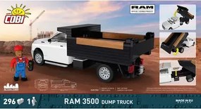 COBI 24659 RAM 3500 Dump Truck / Stavebnice / 1:35 / 296 dílků / 1 fig