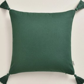 Room99 Dekorační povlečení na polštář s třásněmi Soul Bavlna Barva: Zelená, Velikost: 40 x 40 cm