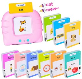 Montessori Education interaktivní mluvící kartičky (AJ jazyk) Varianta: Růžová - 224 karet