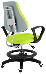 Dětská rostoucí židle NEOSEAT KINDER šedo-reflexní zelená