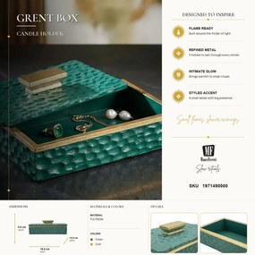 Úložný box Grent 19 cm zelený