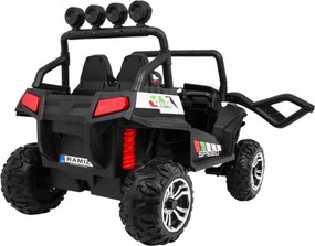 Ramiz Terénní bugina Strong pro děti bílá + pohon 4x4 + dálkové ovládání + nosič zavazadel + rádio MP3 + LED