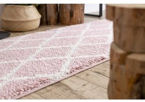 Dywany Luszczow Kusový koberec, běhoun BERBER TROIK růžová Rozměr koberce: 80 x 300 cm