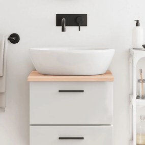 Koupelnová deska 40 x 50 x 2 cm neošetřené masivní dřevo 3155999