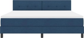 Postel s boxspringem s čelo Modrá 180 x 200 cm textil 3338712