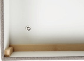 Boxspringová postel 120x200, šedohnědá TAUPE, FERATA TV KOMFORT