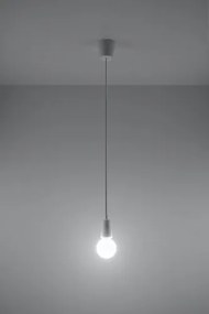 Lustr SOLLUX Diego 1 E27 1x60W bez zdroje SL.0569 bílá