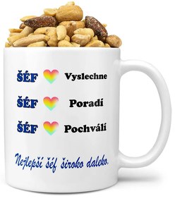 Hrnek Šéf poradí (Náplň hrníčku: Směs slaných oříšků)