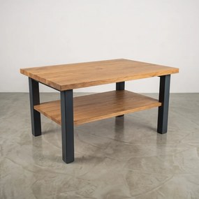 KULHÁNEK Konferenční stolek "Tabi mini" Odstín podnože: antracit - RAL 7016, Velikost desky: 60x60 cm