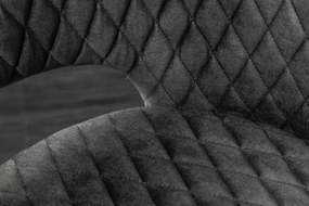 Designová židle Laney šedozelený samet