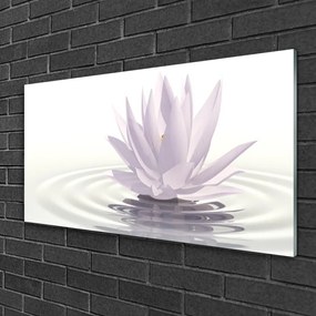 Obraz na skle Květ Voda Umění 120x60 cm