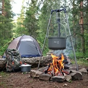 NILS Camp NC17117 Kempingový hrnec s pokličkou 4L