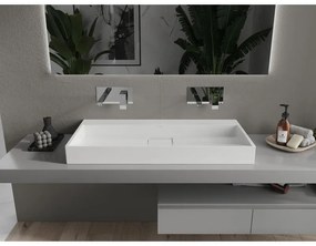 Mexen Ava, umyvadlo na desku z konglomerátu 100 x 46 cm, bílá, 23011000