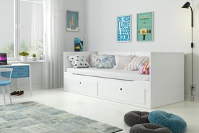 FALCO Rozkládací postel s matracemi Harwig bílá