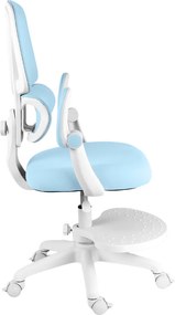 Dětská otočná židle Neoseat JUNI 023 — látka, pratelný potah, modrá