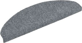 Schodové rohože samolepicí 20 ks 65 x 21 x 4 cm světle šedé, půlkulaté, velké 3365646