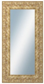 DANTIK - Zarámované zrcadlo - rozměr s rámem cca 60x120 cm z lišty KŘÍDLO zdobné zlaté (2890)