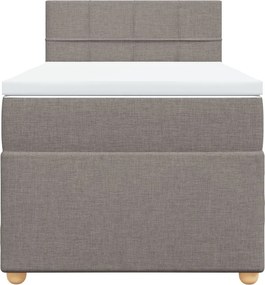 Box spring postel s matrací taupe 90x190 cm textil 3288839