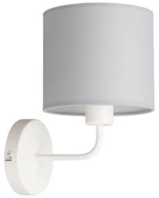Nástěnná lampa Tomi 1xE27 Max.40W Bílá / Světle šedá
