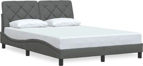 Rám postele bez matrace tmavě šedá 120 x 200 cm textil 3310588