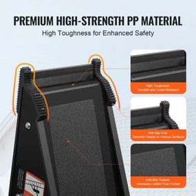 Ladder Levler 172,4 kg Load PP Leveling Nářadí s úložným prostorem pro nerovný povrch