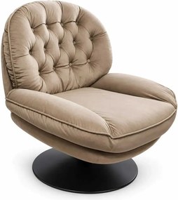 LuxuryForm DESIGN Relaxační otočné křeslo LUNA - latte