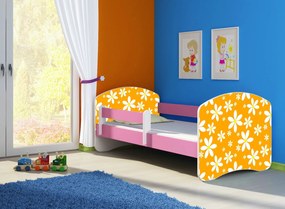 Dětská postel - Oranžová sedmikráska 2 160x80 cm růžová