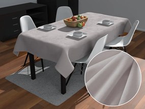 Biante Sametový obdélníkový ubrus Velvet Premium SVP-018 Světle šedý 120x160 cm