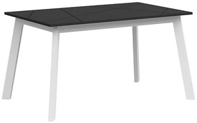 FORN STO jídelní stůl, bílá/černý mat