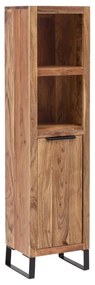 furniture-nabytek.cz - Masivní koupelnová skříňka Sidora z akácie, lakovaná, hnědá – 31×25×125 cm