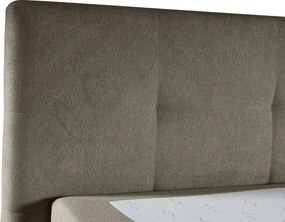 Kontinentální boxspring postel ANNA 200x220, šedá (gerra 90)
