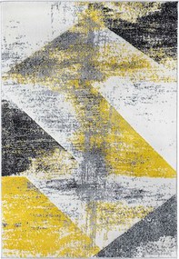 Breno Kusový koberec ALORA A1012 Yellow, 120x170 cm, Žlutá/Vícebarevné