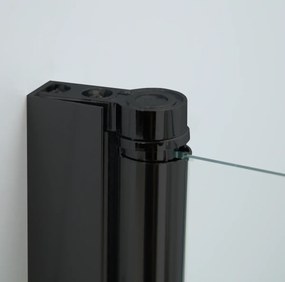 JET NEW Black 75 x 140 cm Vanová zástěna jednodílná