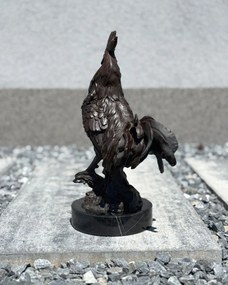 Bronzová socha Kohout – zvířecí figurína