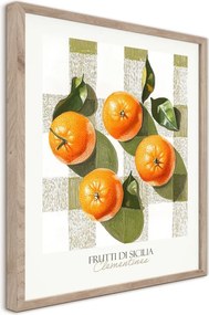 Tištěný obraz s rámem 40x50 cm Mandarines – Styler