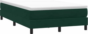 Postel Box Spring bez matrace tmavě zelená 120x220 cm samet 3315870