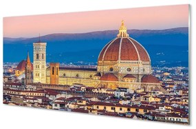 Obraz na skle Itálie katedrála panorama v noci 120x60 cm
